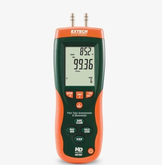EXTECH EX-HD350 เครื่องวัดความเร็วลมและความดันต่าง